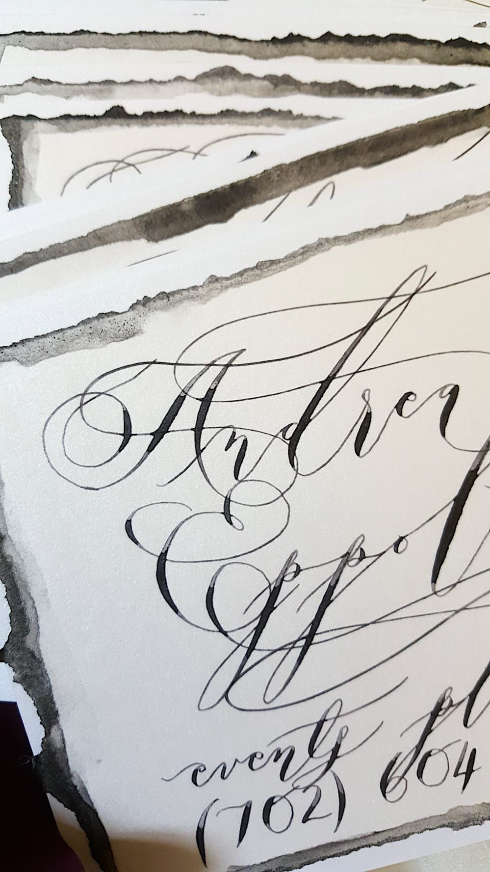 Calligraphy for Weddings for all you wedding day requirements