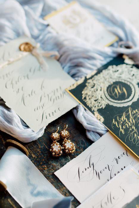 French Wedding Invitations inspired by the prestige of French Aristocracy