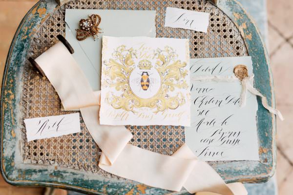 French Wedding Invitations inspired by the prestige of French Aristocracy