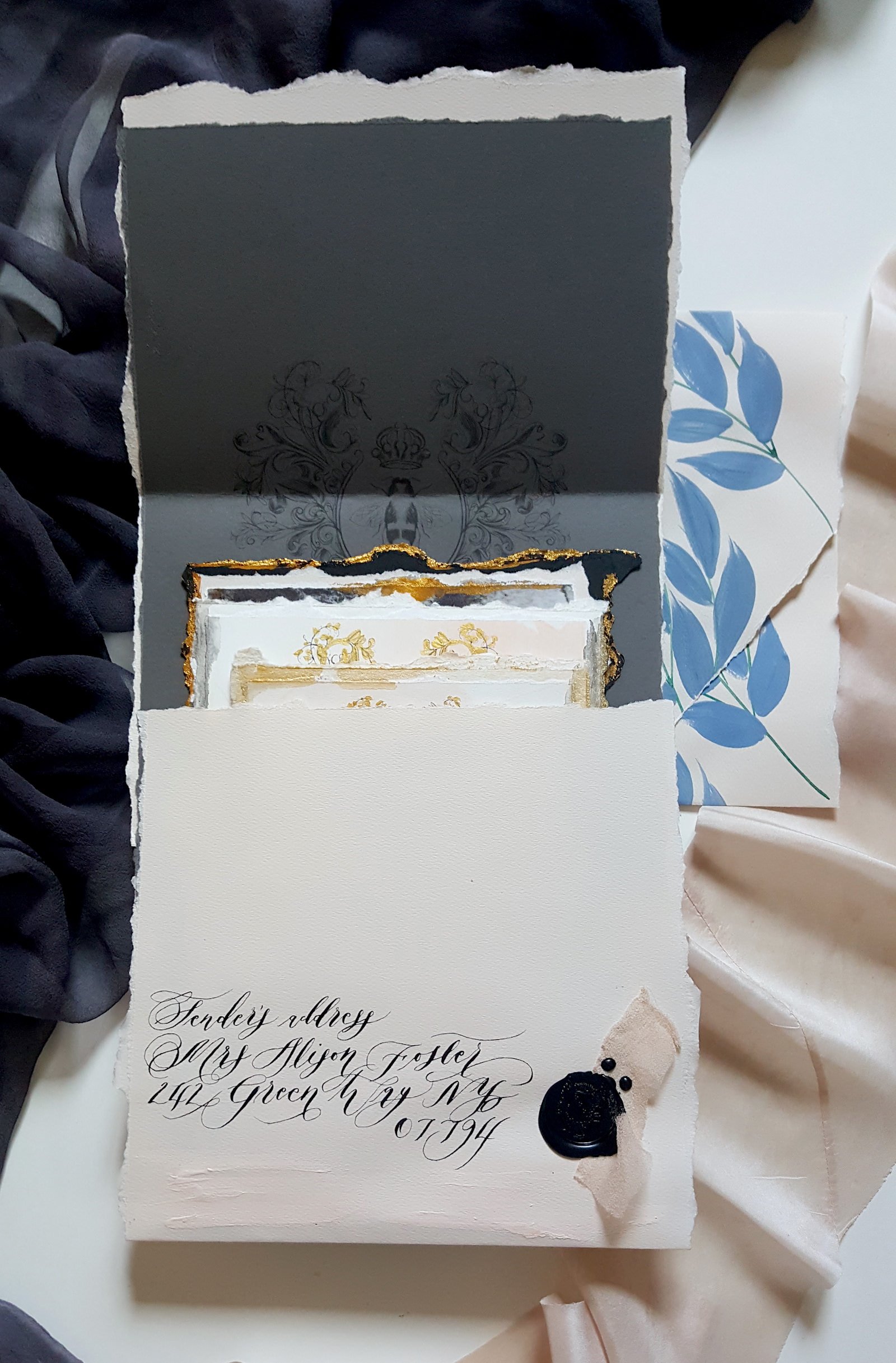 French Style Wedding Invitations for a destination wedding