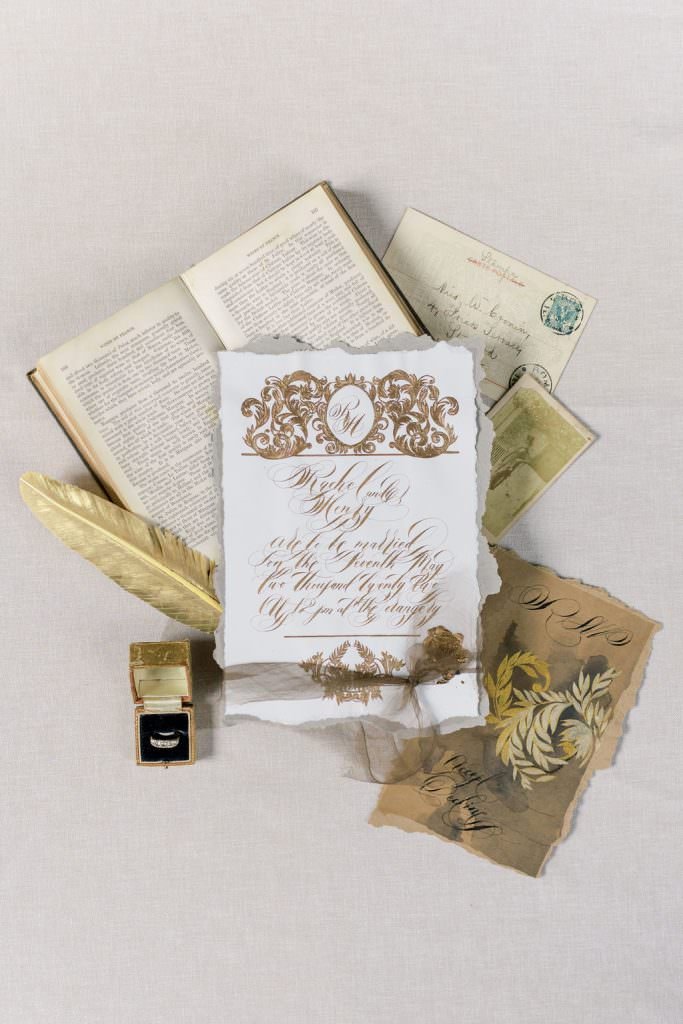 French Style Wedding Invitations for a destination wedding