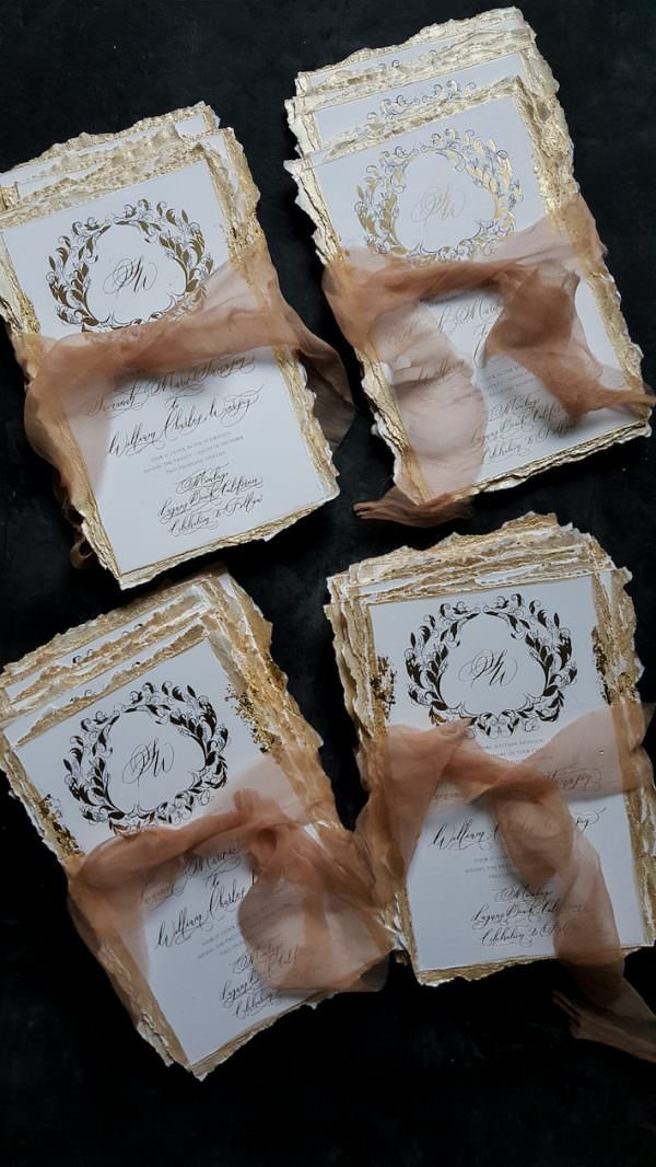 Luxury Custom Wedding Invitations Featuring Sumptuous Client Work