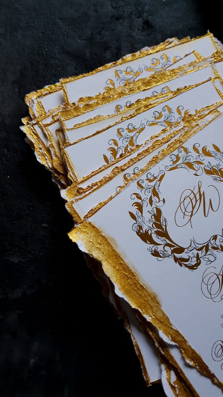 Luxury Custom Wedding Invitations Featuring Sumptuous Client Work